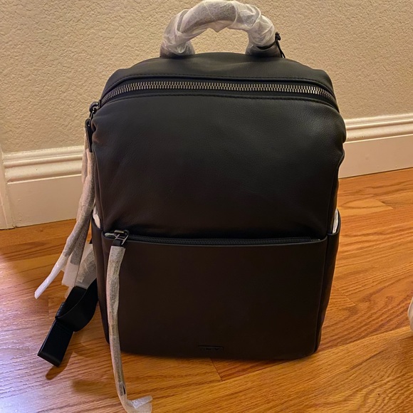 Tumi | Bags | Nwt Tumi Mezzanine Pat Backpack Black Leather | Poshmark
